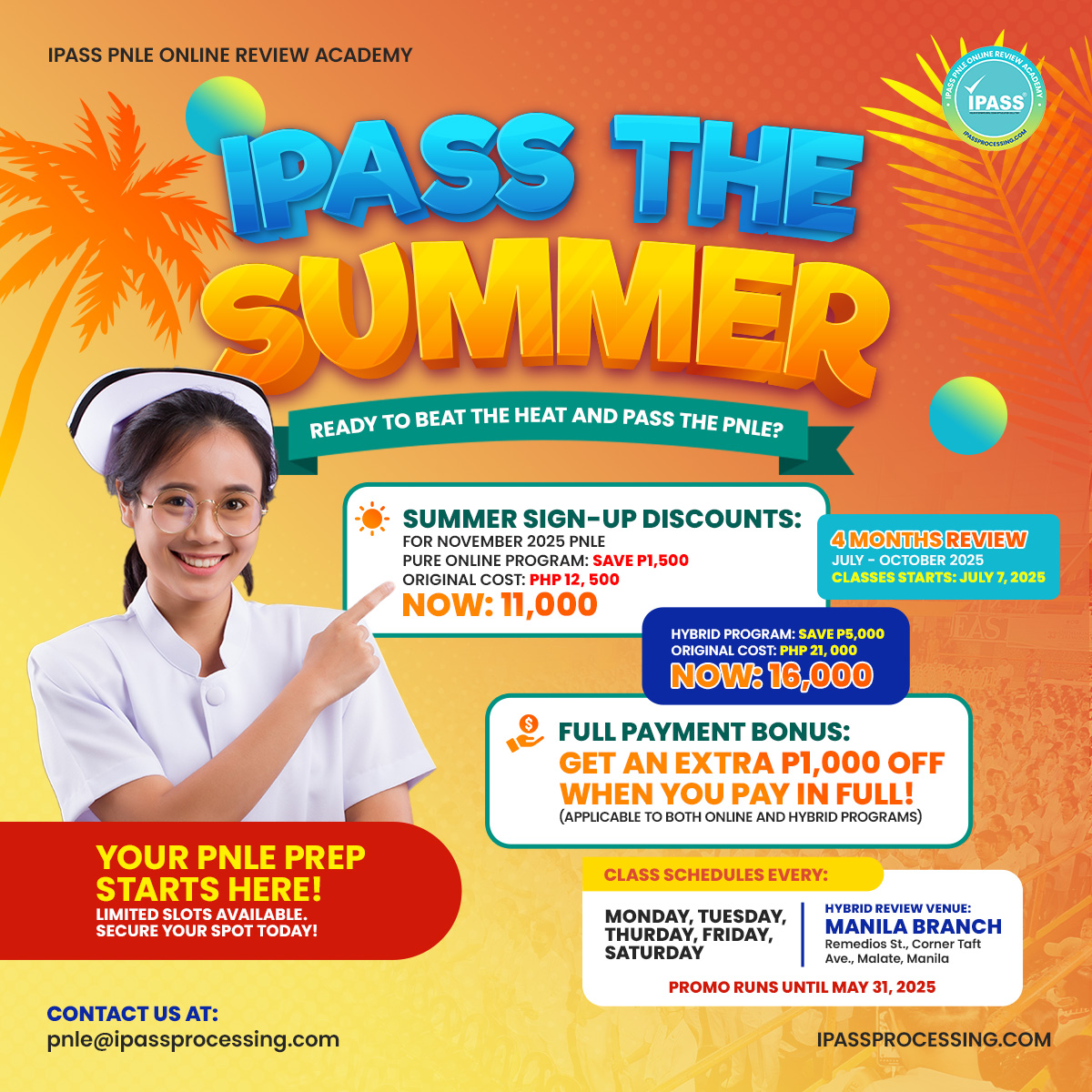 PNLE Online Review Program - IPASS Processing